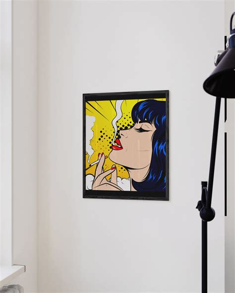 Woman Smoking Pop Art Haus And Hues