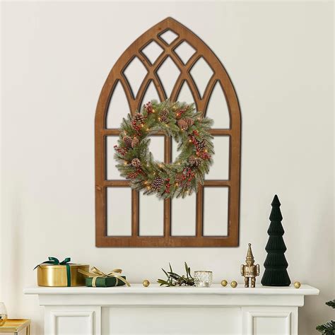 Sintosin Farmhouse Window Frames Wall Decor Living Room 20 X 32 Inch Hanging
