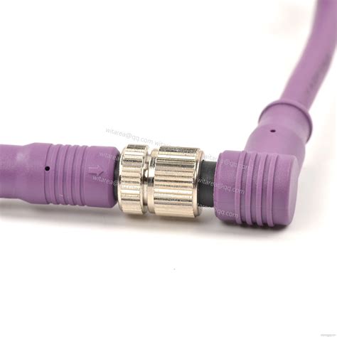 M8m12 Ip67 Angled Connectors Male To Female Cable