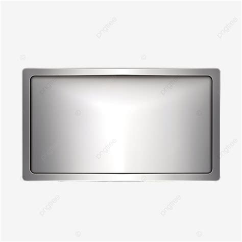 Metal Rectangle Frame On Transparency Background Frame Metal Steel