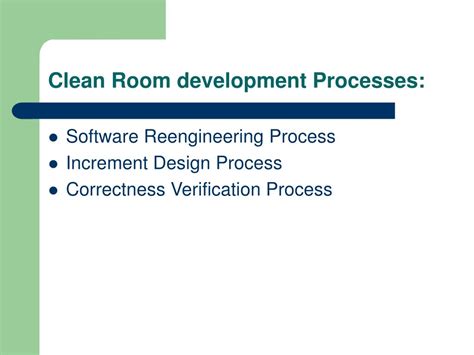 Ppt Clean Room Software Engineering Csc 532 Powerpoint Presentation