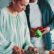 Vegetables Couple And Happy With Cooking Help In Home For Healthy Dinner Meal Prep And