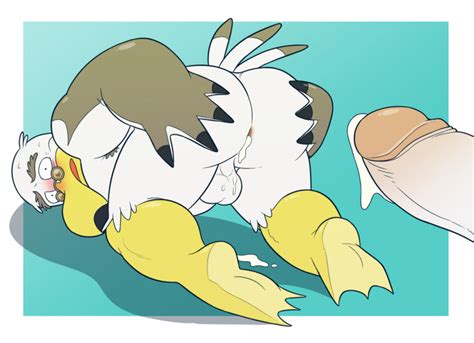 Rule 34 Anthro Anti Dev Ass Avian Backsack Balls Beak Bird Blush Cum