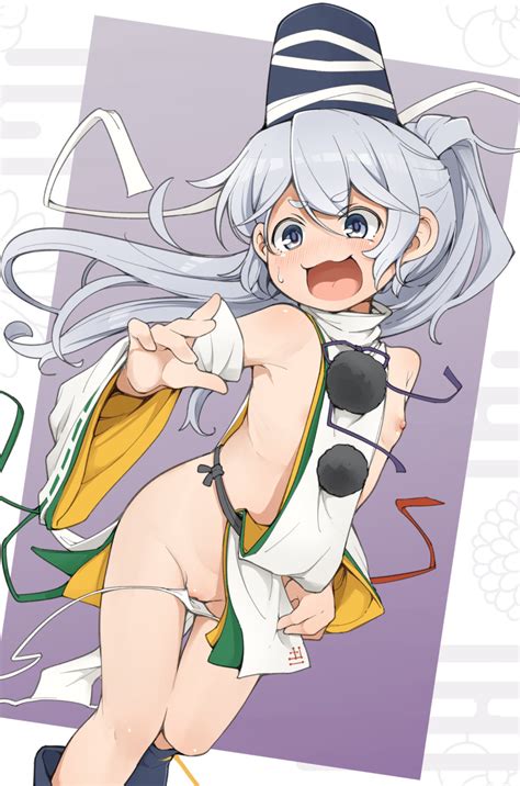 Turnip Kabura Mononobe No Futo Touhou Highres 1girl Black Boots Black Hat Blue Eyes