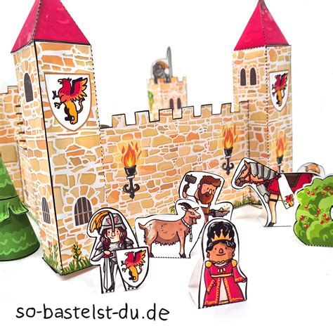 Bastelbogen Burg Greifenhöhe So Bastelst Du