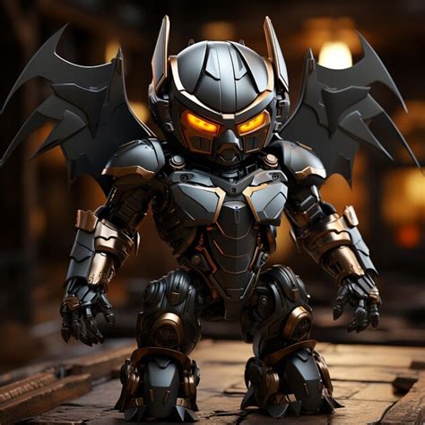 3d Robot Bat Premium Ai Generated Image