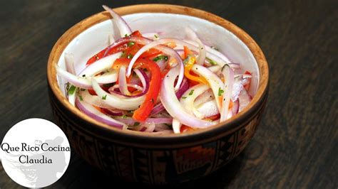 Salsa O Sarza Criolla Receta Cocina Peruana Youtube