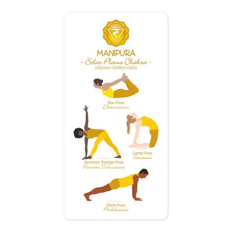 Yoga Solar Plexus Chakra Poses Sticker 77 Etsy