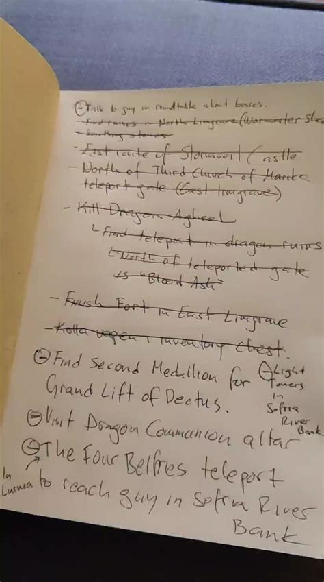 My Elden Ring Notebook Reldenring