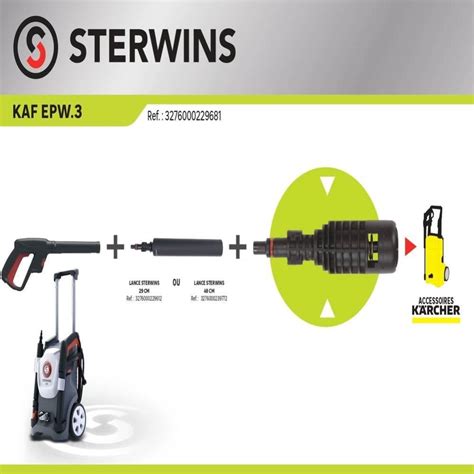 Adaptateur pour relier les accessoires KARCHER avec les nettoyeurs ...