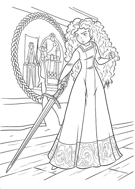 Dibujos De Merida Para Colorear E Imprimir Coloringlib