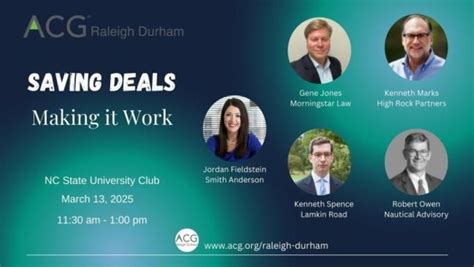 Mar 2025 Raleigh Durham Saving Deals Making It Work Hunter Bruton