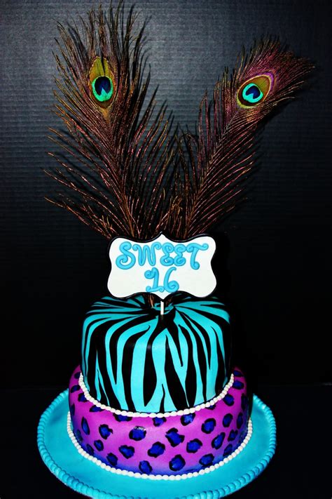 Peacock Feather Cake