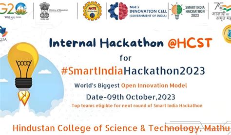 Internal Hackathon For Smart India Hackathon Hindustan College Of Science Technology