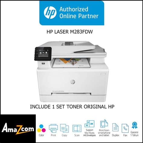 Jual Printer Hp Color Laserjet Pro Mfp M283fdw 7kw75a 283fdw Di