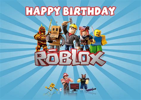 Roblox Birthday Theme Party Roblox Party Theme Birthday Etsy