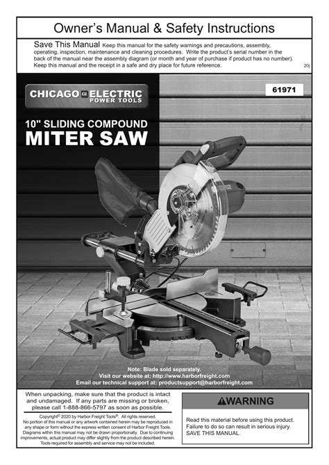 Chicago Electric 10 Table Saw Parts List At Krystal Russell Blog