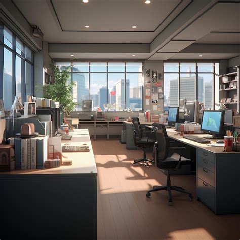 Premium Photo A Modern Office Depth Of Field Control Method Manga