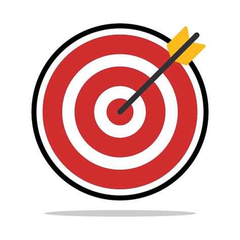 Premium Vector Target Red Colour