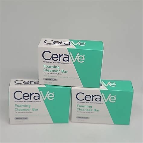 Cerave Skincare 3 Cerave Foaming Cleanser Mini Size Travel Bar Oz28gr Poshmark