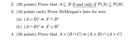 Solved Prove That A B If And Only If P A P B Prove Chegg Com