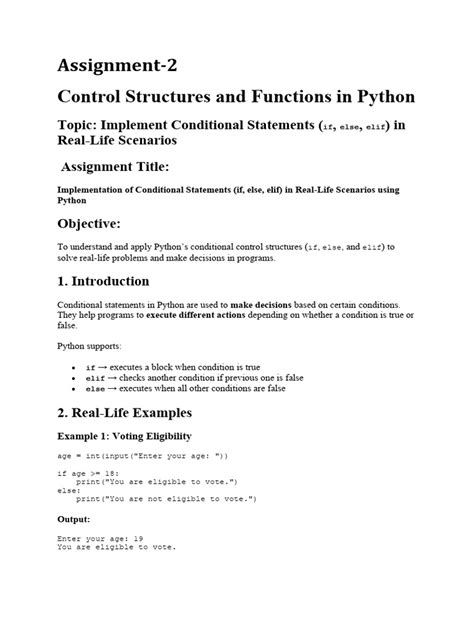 Assignment 2 Pdf Python Programming Language Computer Programming