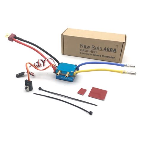Rc Water Cooled Esc Controller High Voltage Waterproof Brushed Esc Speed Controller For Rock