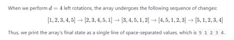 Array Left Rotation By D C Code Geralexgr