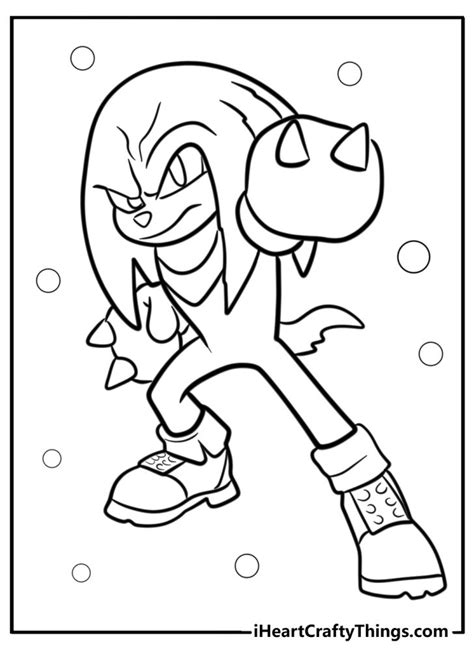 23 Knuckles Coloring Pages 100 Free To Print