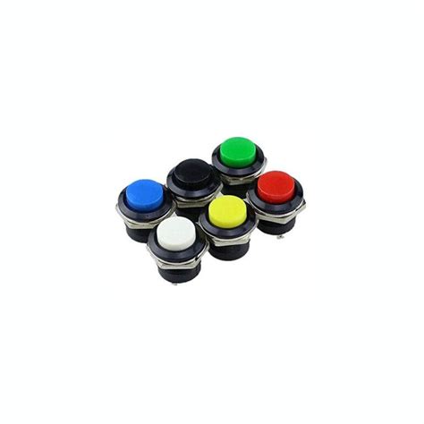 16mm 2 Pin R13 507 Momentary Round Push Button Yellow Pack Of 2 Roboticsdna