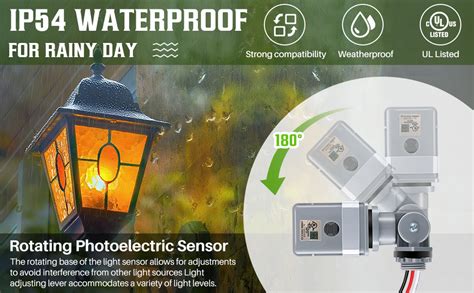 Ceoighe 4 Pack Photocell Sensor For Outdoor Lights 120vac