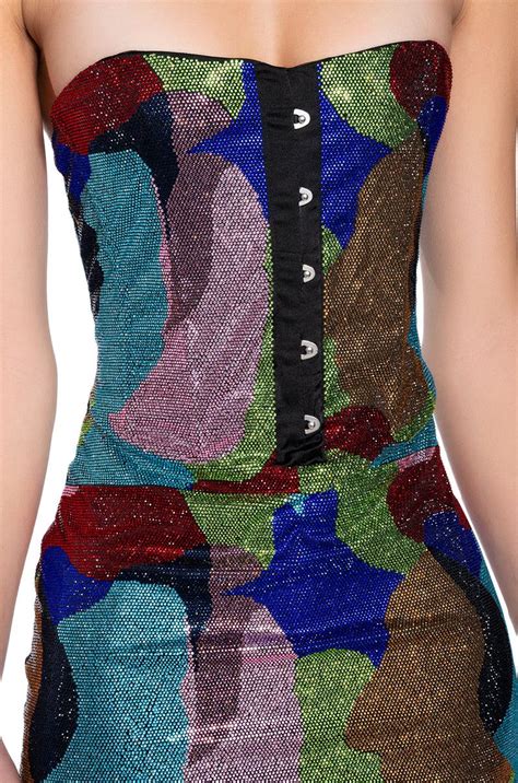 Embellished Multicolor Evening Dress Shop On Pinterest