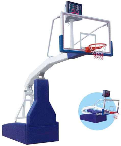 Training Electric Hydraulic Foldable Basketball Hoop Goal Backstop System Stand Standard With