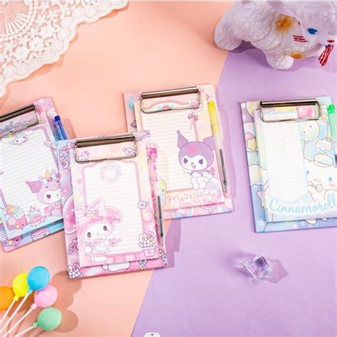 Board Clip Notepad 8 X 8 Cm Kawaii Ink