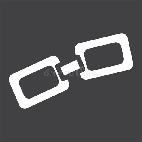 Link Solid Icon Chain And Website Button Stock Vector Illustration