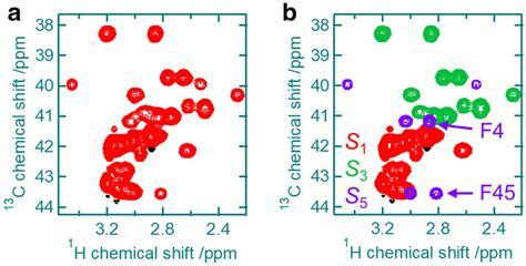 resolving resonance overlap in the 2d ¹³c−¹h hsqc spectrum of