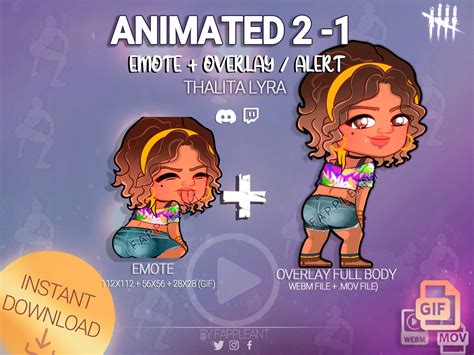 Dbd Animated Emote Thalita Lyra Teabagging Bundle Overlay Alert