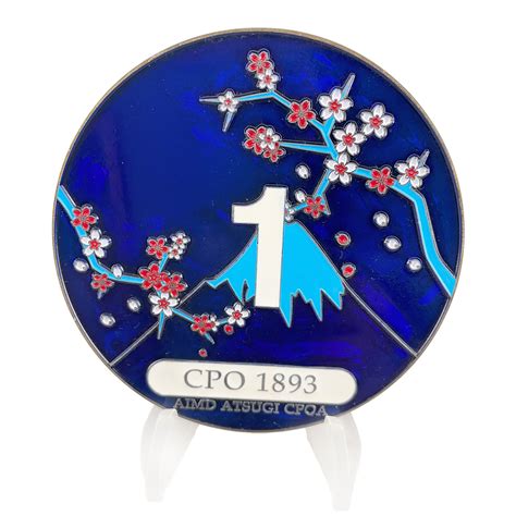 Usn Aimd Atsugi Cpo Challenge Coin Green Tree Ts