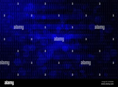Blue Binary Code As Background Stock Photo Alamy