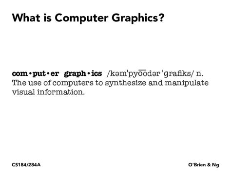 Cs184284a Lecture Slides