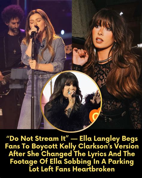 “do Not Stream It” — Ella Langley Begs Fans To Boycott Kelly Clarksons