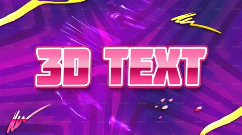 pink gradient text effect graphics motion array