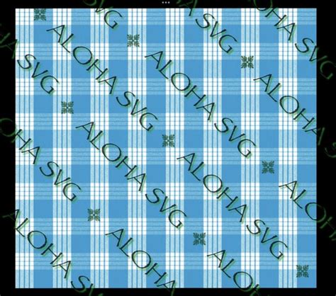 New Hawaiian Cyan Palaka Background Png Etsy Australia