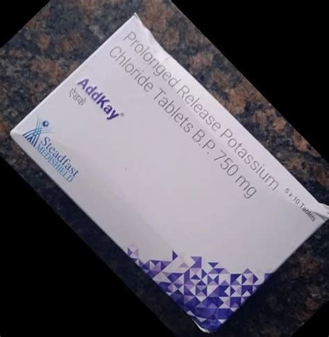 Potassium Chloride 750mg Tablets At ₹ 100box K Tab In Surat Id 2851876991073