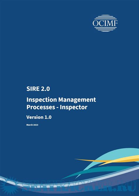 Sire 20 Inspection Management Processes Inspector Ocimf 2023 Pdf