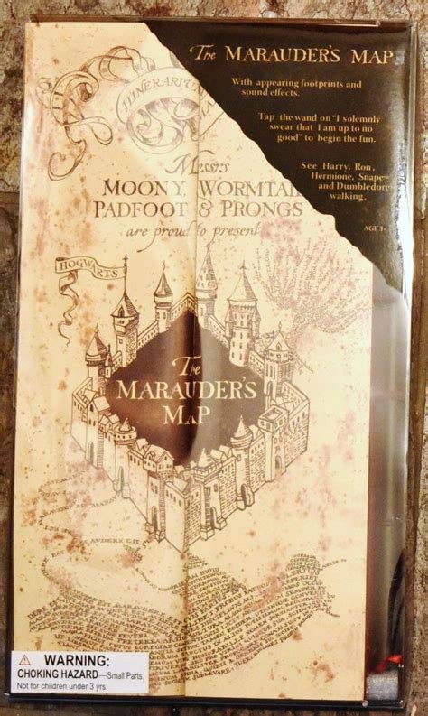 The Marauders Map Harry Potter Footprints Light Up Wand Universal