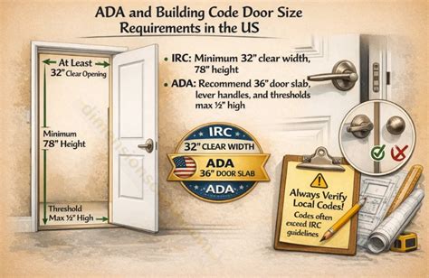 Standard Door Dimensions Chart 2026