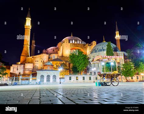 Hagia Sophia At Night Inside