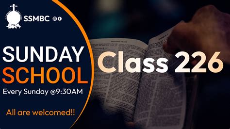 Class 226 Sunday School Classes St Stephen Baptist Church