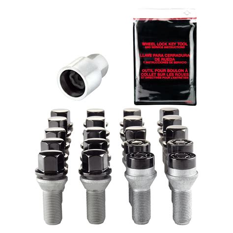 Mcgard® 67226bk Chrome Black Cone Seat Bolt Lug Wheel Installation Kit